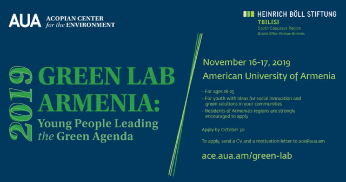 Green Lab Armenia 2019 | Heinrich Böll Stiftung | Tbilisi - South ...